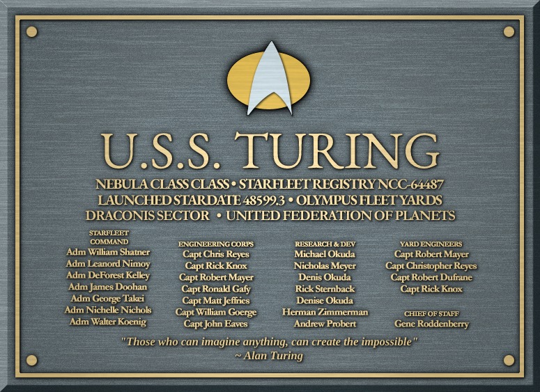 Star Trek Dedication Plaques